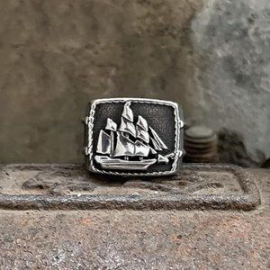 Accessories | Stainless Steel Viking Pirate Ship Ring | Poshmark